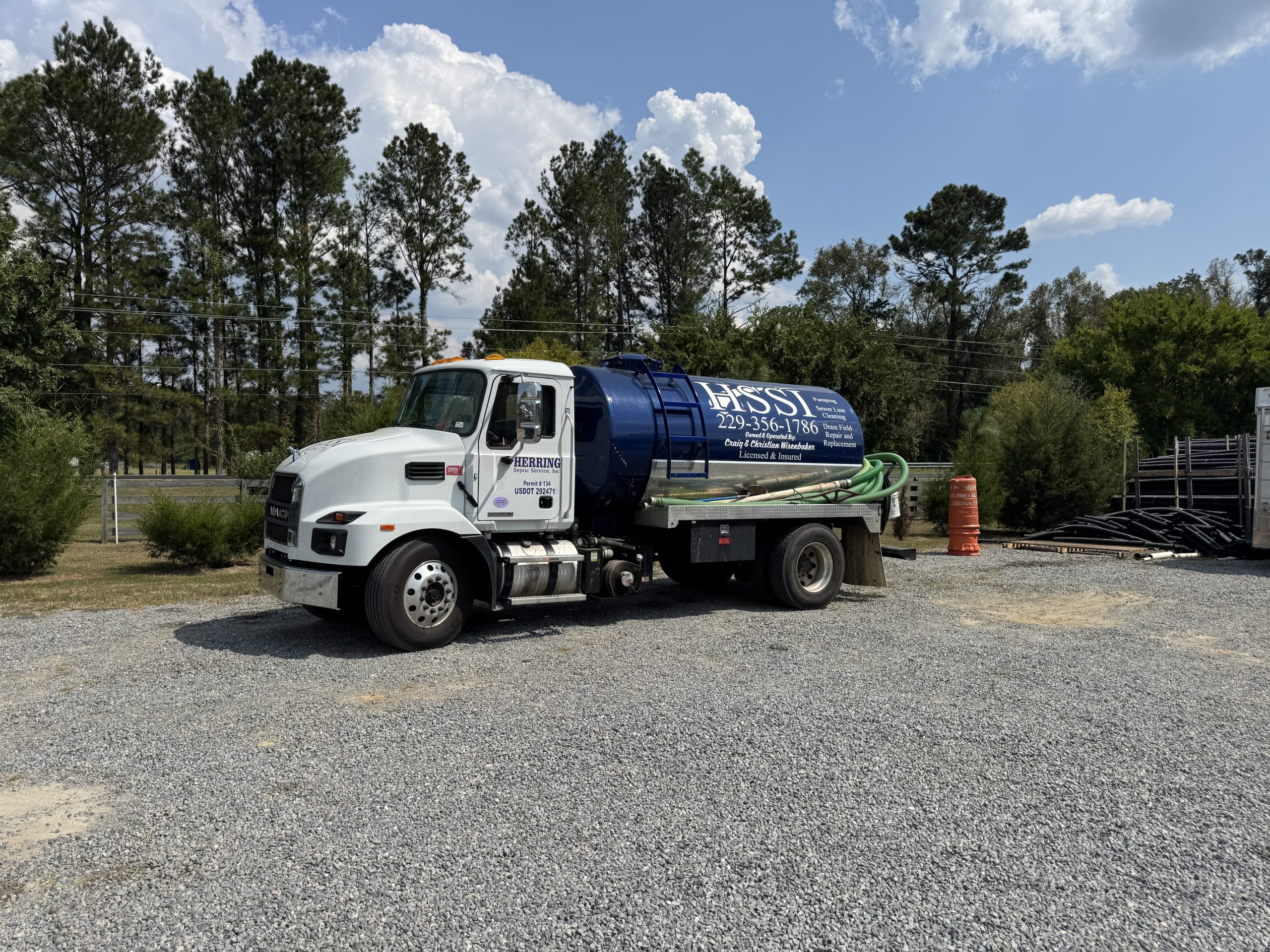 Herring Septic Service Expands Fleet with New Septic Tank Pumping Truck ...
